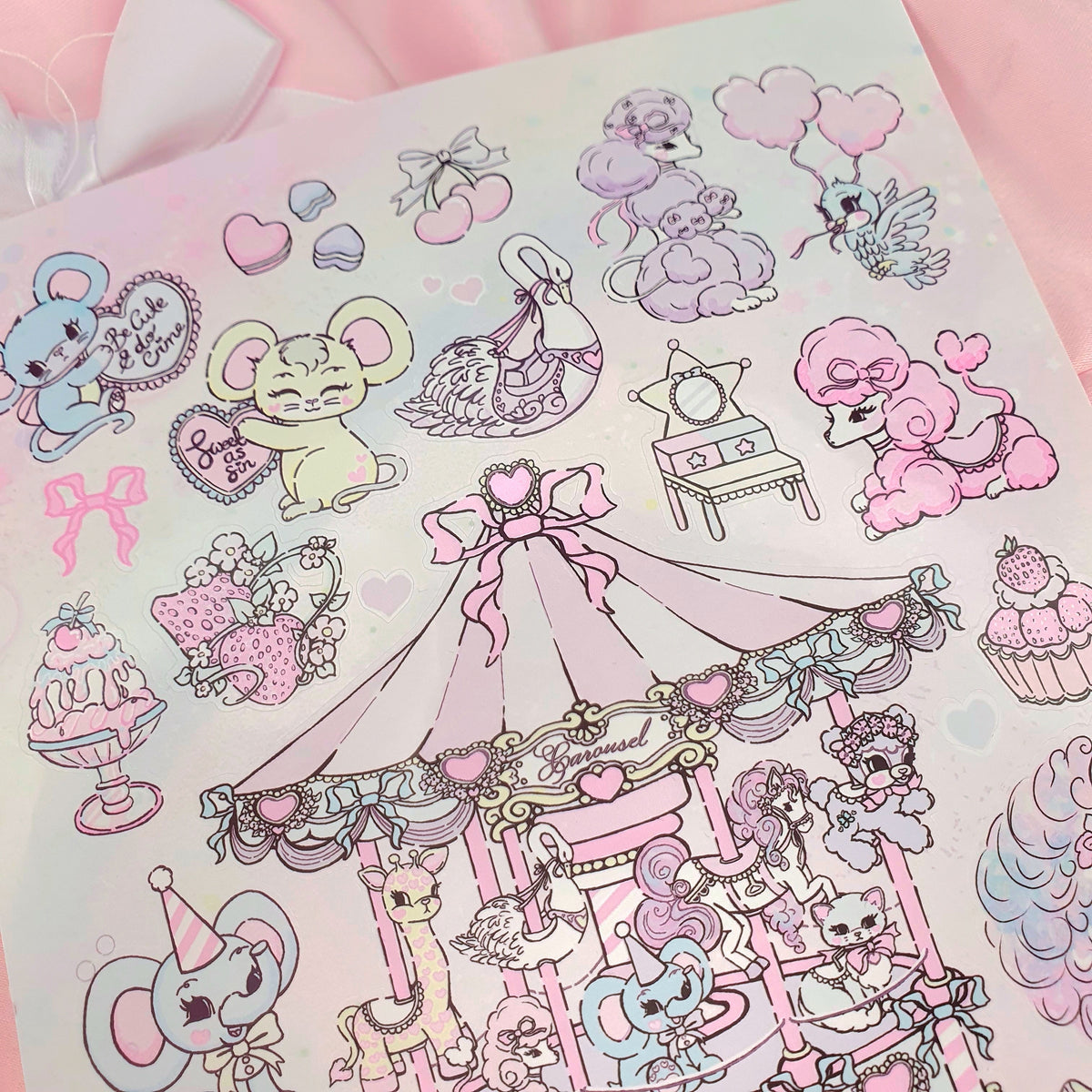 Coquette Carousel Sticker Sheet – Roxie Sweetheart